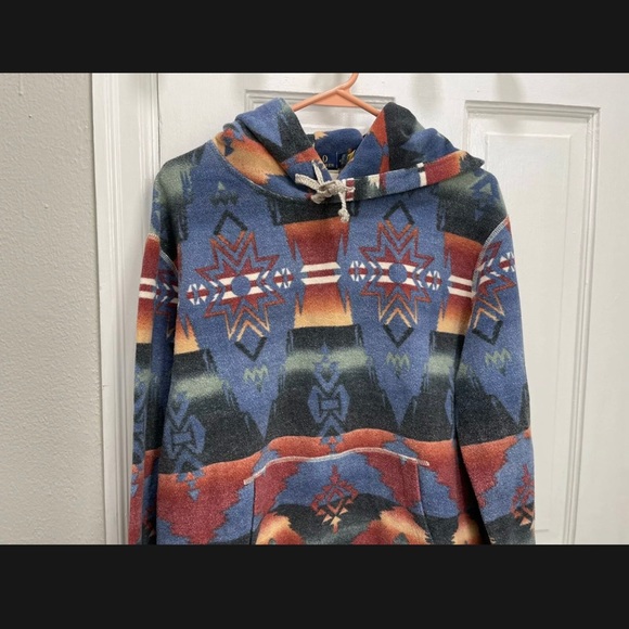 Polo Ralph Lauren | Shirts | Polo Ralph Lauren Aztec Southwestern Fleece Hoodie | Poshmark
